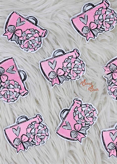 Pink Cheer Patch Wholesale Iron On Patches Sorrel South