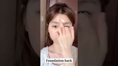 Foundation Hack Makeup Hack Beauty Foundation Blusher Youtube