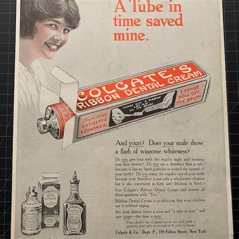 Antique Toothpaste Etsy