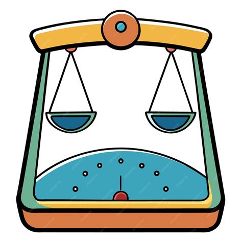 Premium Vector Scales Clipart Vector Icon Sticker Illustration