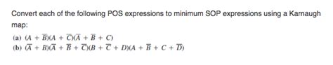 solved convert each of the following pos expressions to