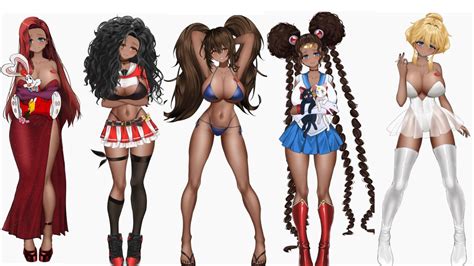 Trinity Infinity Indie Virtual Youtuber 1girl Cosplay Dark Skinned