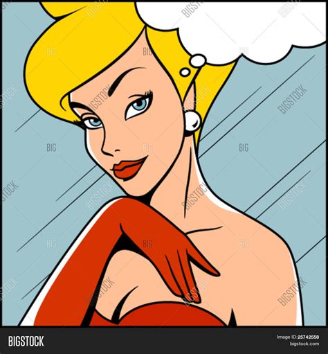 Retro Woman Comics Style Vector And Photo Bigstock