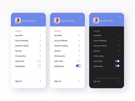 Daily Ui 005 Settings Behance Daily Ui 005 Settings Behance