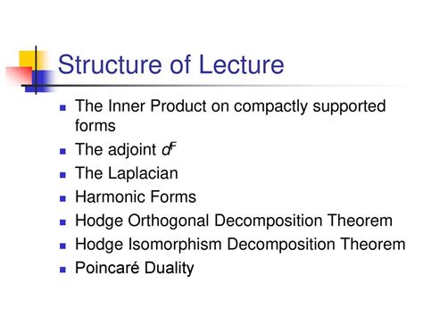The Hodge Theory Of A Smooth Oriented Compact Riemannian Manifold