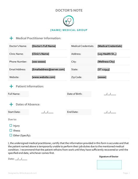 A Simple Dap Notes Template Wordlayouts