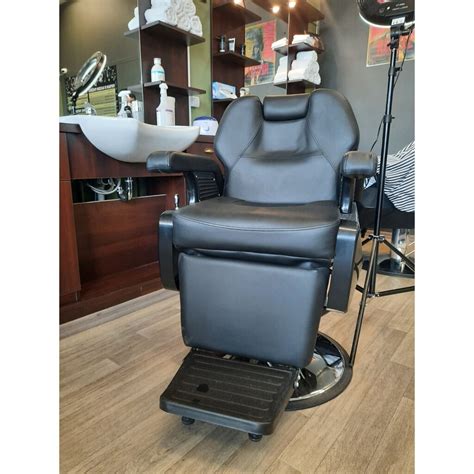 Profesionāls Friziera Krēsls Hair System New York Melns Cena 220lv