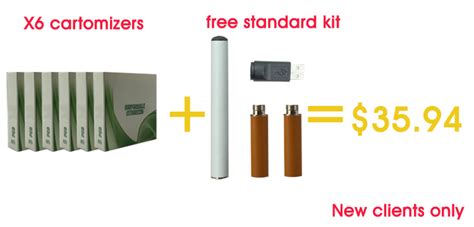 Cheap E Cigarette Cartomizer Cartridge Reifll And Free E Cig Starter Kit