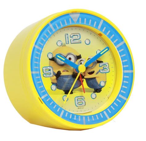 Minions Quarzwecker Minions Kinderwecker Geräuschlos Licht And Snooze