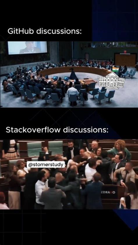 GitHub Vs Stack Overflow Programmingjokes Codingvideo Github Memes Fun