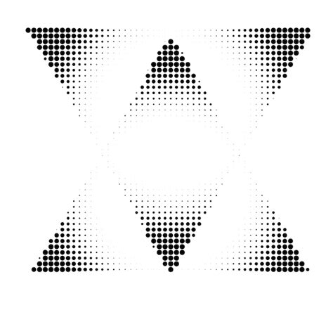 Premium Vector Halftone Triangle Abstract Vector Illustration