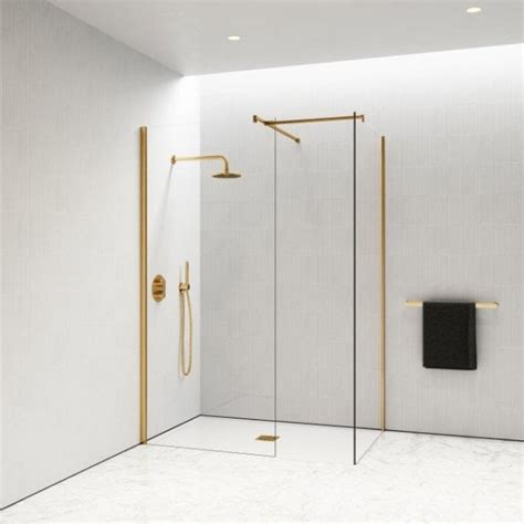 Modul By Brushed Gold Shower Enclosures