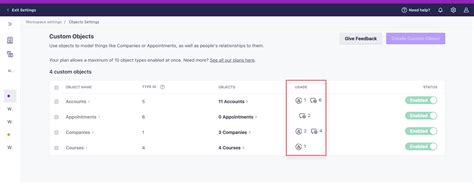 object types docs