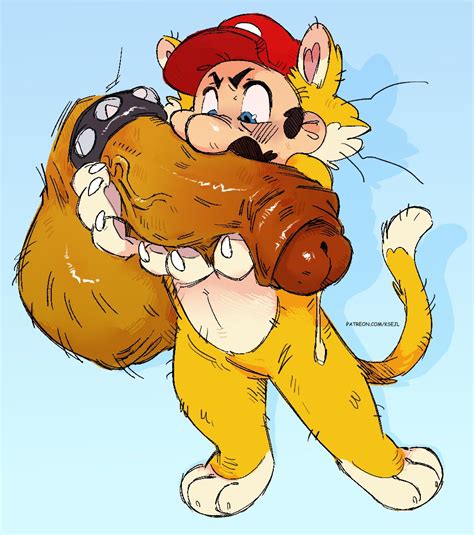 Rule 34 Balls Bowser Cat Mario Catsuit Cock Ring Gay Genitals Holding