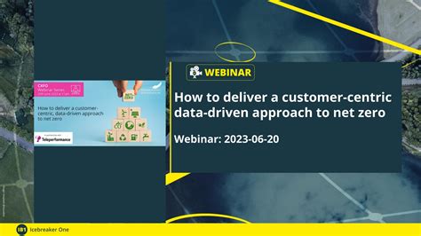 Webinar How To Deliver A Customer Centric Data Driven Approach To Net