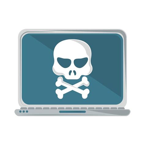 Malware Notification On Laptop 10825892 Vector Art At Vecteezy