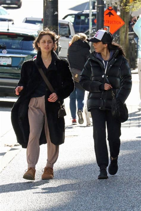 Emmanuelle Chriqui And Sofia Hamsik Out In Vancouver 04 10 2022 Hawtcelebs