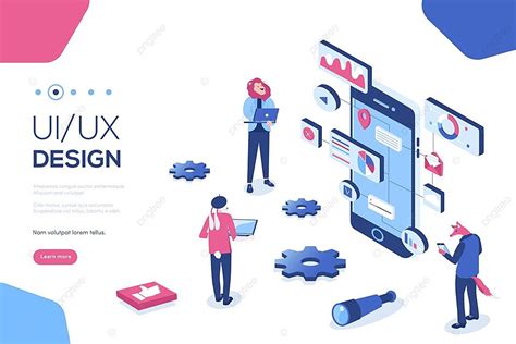 Concepto De Diseño Uxui Plano Aislado Para Web E Infografía Vector Png