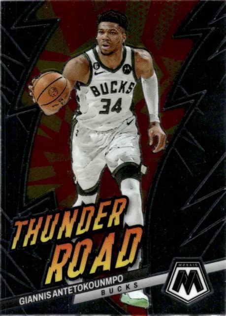 2022 23 MosaÏque Panini Thunder Road 6 Giannis Antetokounmpo Milwaukee