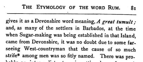 Bar Vademecum Rum And Kill Devil A New Etymology Part 2 Etymology