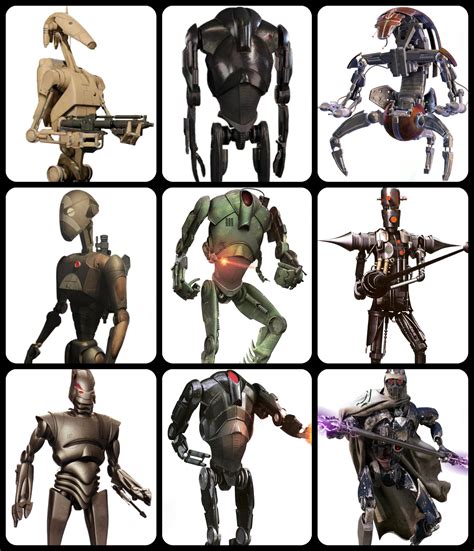 Types Of Battle Droids At Justin Poole Blog