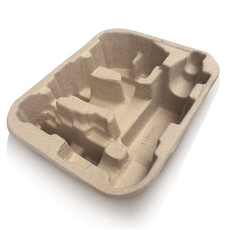 Custom Made Dry Press Molded Pulp Tray Supplier Unico Packing