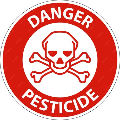 Premium Vector Danger Pesticide Symbol Sign On White Background