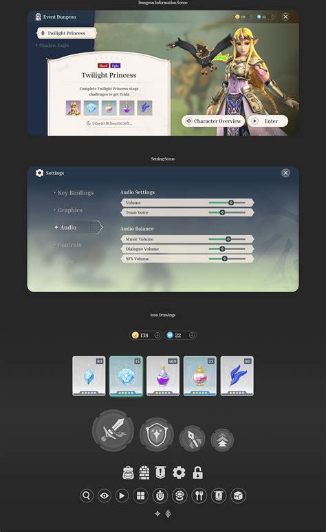 MMORPG Mobile RPG Game Ui Design Behance