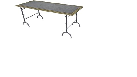 Steampunk Foundry Dining Tabledesk 3d Warehouse