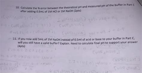 PART C Why Is A Buffer A Buffer PH Before Addition Chegg Com