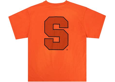 Eric Emanuel Ee College Syracuse Tee Washed Grey Mens Ss24 Us