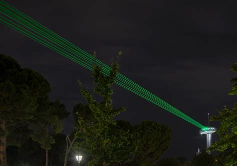 Spy Lights Up Madrid With Green Lasers Brooklyn Street Art