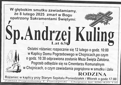 Śp Andrzej Kuling Nekrolog