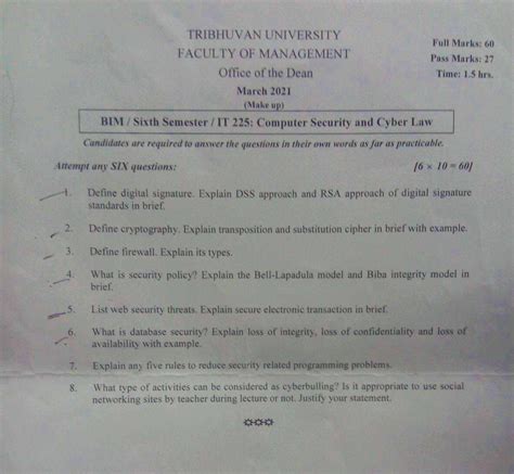 Cscl Tu Paper Bim Study Notes