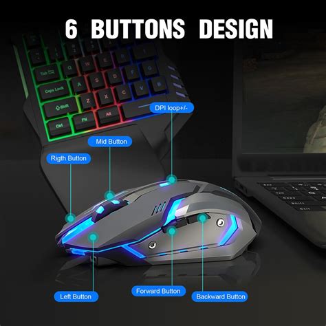 Wireless Mouse Rgb Rechargeable Mice Gamer Wireles Vicedeal
