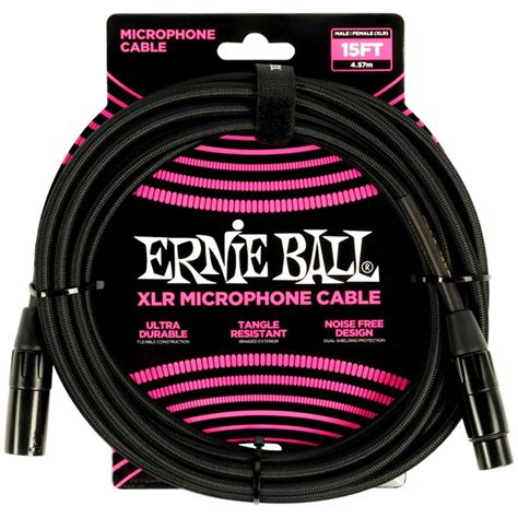 ERNIE BALL สายไมค สายไมโครโฟน ความยาว 5 ฟต P06390 15 ฟต