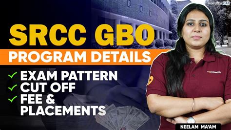 All About Srcc Gbo Program Exam Pattern Cut Off Fees And Placements