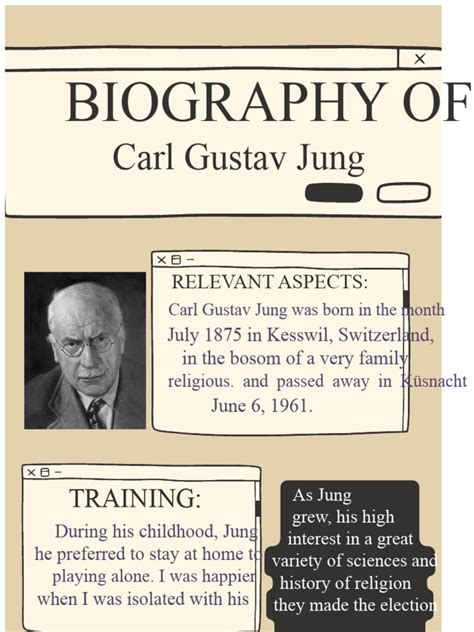 Biography Of Carl Gustav Jung Theories And Classical And Contemporary Systems In Psychology Pdf