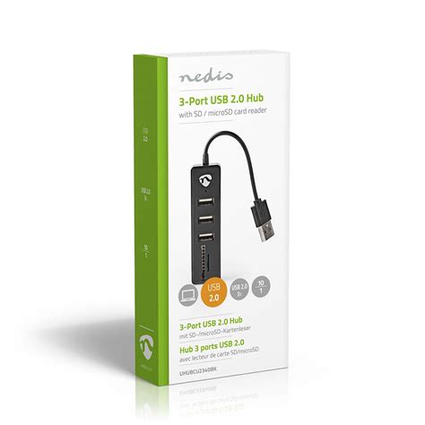 Usb Hub Usb A Male Usb A Female 3 Poort En Usb Gevoed Sd