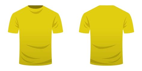 Premium Vector Tshirt Mockup With Short Sleeves Isolated On