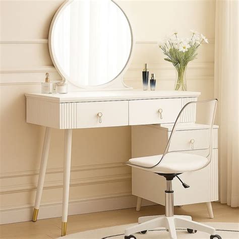 Vanity Makeup Dressing Table With Led Mirror · Intex Furniture Sa