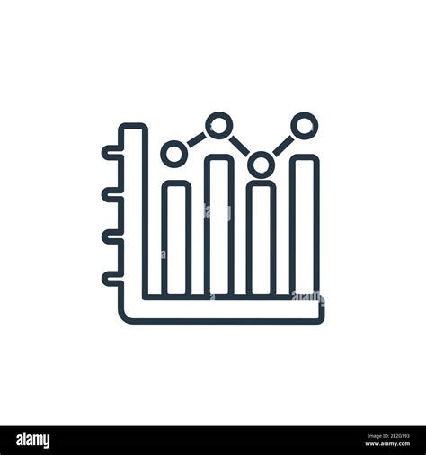 Bars Chart Outline Vector Icon Thin Line Black Bars Chart Icon Flat Vector Simple Element