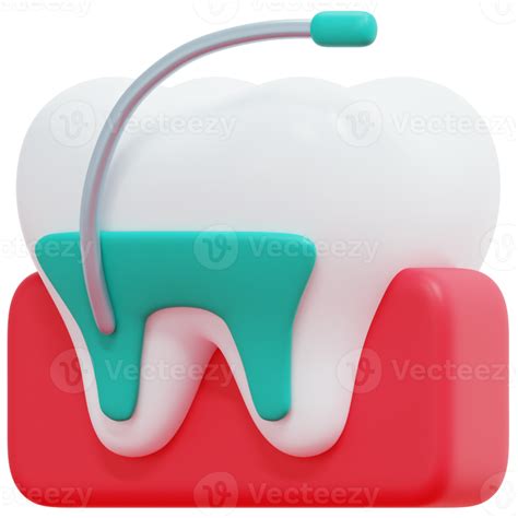 Root Canal 3d Render Icon Illustration 12041745 Png