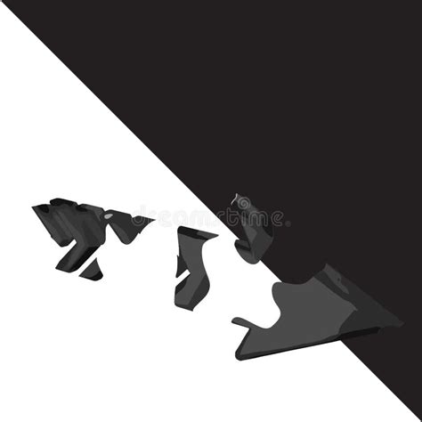 Spotted 3d Symbol With A Transparent Background Stock Vector