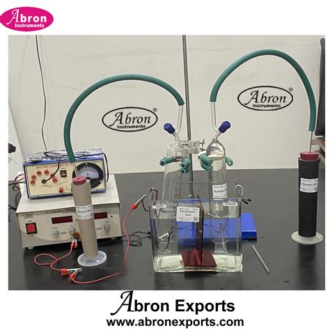 Voltameter Water Electrolysis Electrolyzer Glass Tanllstand Cylinder