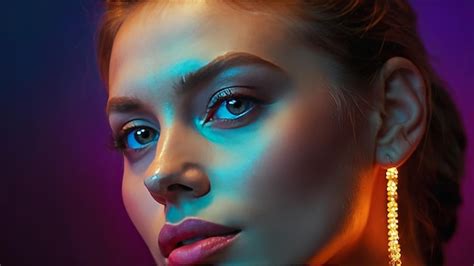 A Strikingly Beautiful Alluring Supermodel Artist With Hot Pose