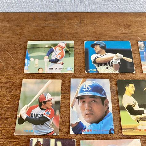 Yahooオークション 昭和レトロ プロ野球カード カルビー 10枚セット