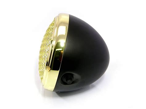 7 Chopper Headlight Brass And Black Kopen Bij