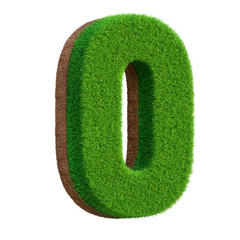 Number 0 Grass 3d Render1