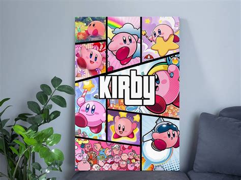 Kirby Gta Style Poster Cute Kirby Poster Kirby Video Game Poster